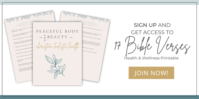 The Beginner's Guide to Christian Holistic Health - Peaceful Body & Beauty